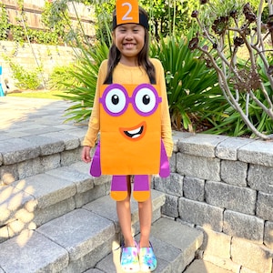 Numberblocks Costume, Halloween Costume, Birthday Costume, Characters 1 ...