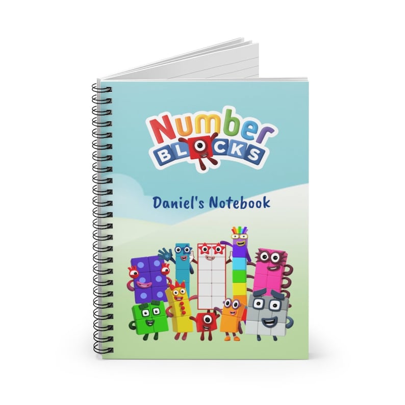 Personalized Numberblocks Spiral Notebook - Ruled Line (6" X 8") - Etsy ...