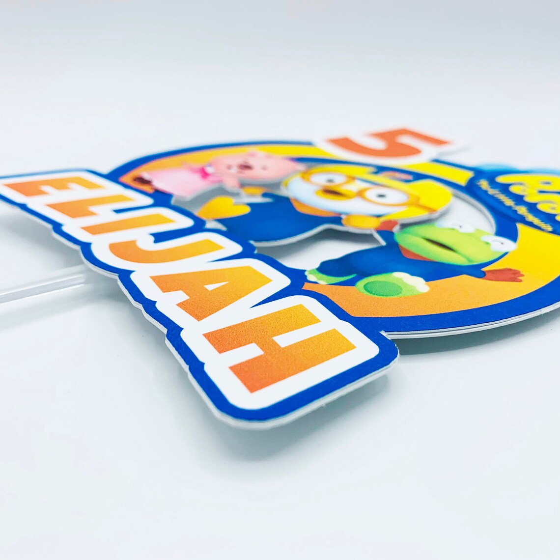 Pororo Cake Topper, Pororo Inspired Cake Topper, Pororo Birthday Theme ...