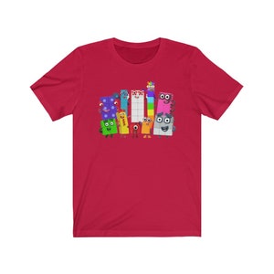 1-10 Numberblocks T-shirt, Adult XS-3XL, Unisex, 100% Cotton - Etsy
