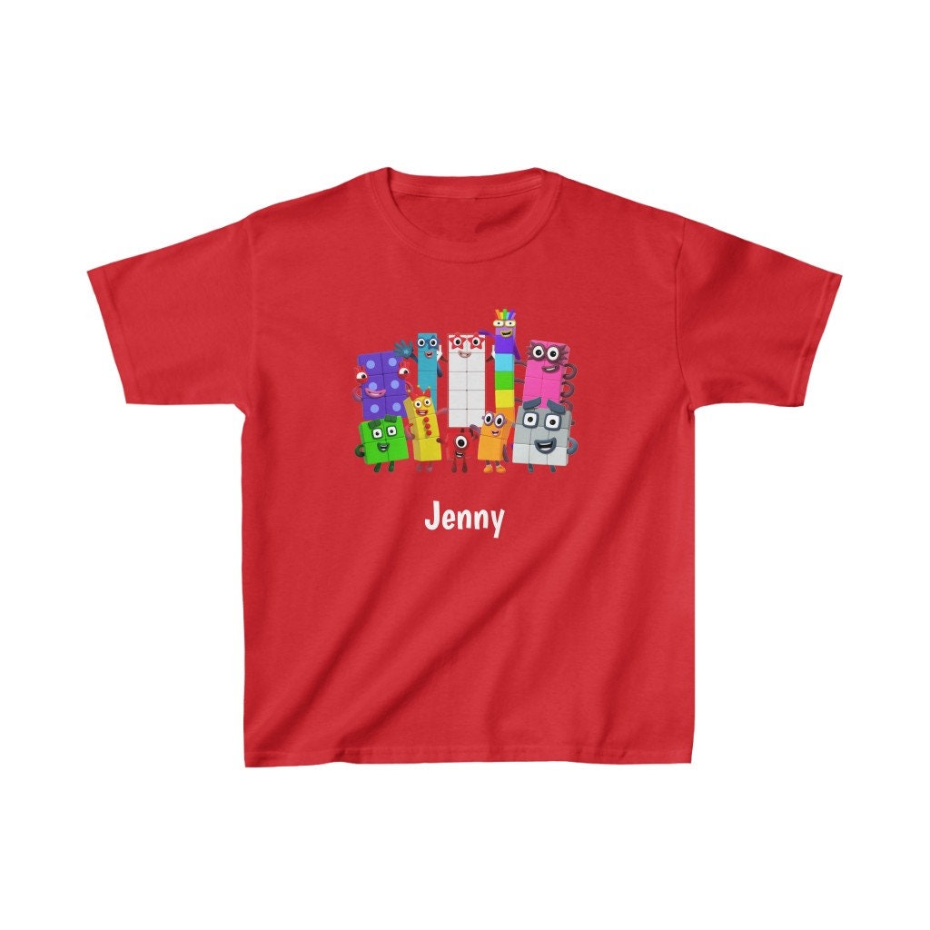 Personalized Numberblocks T-shirt, Youth XS-XL, Custom Numberblocks T ...