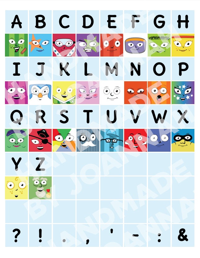 Numberblocks Stickers for 1 Blocks Characters 1-10 - Etsy UK