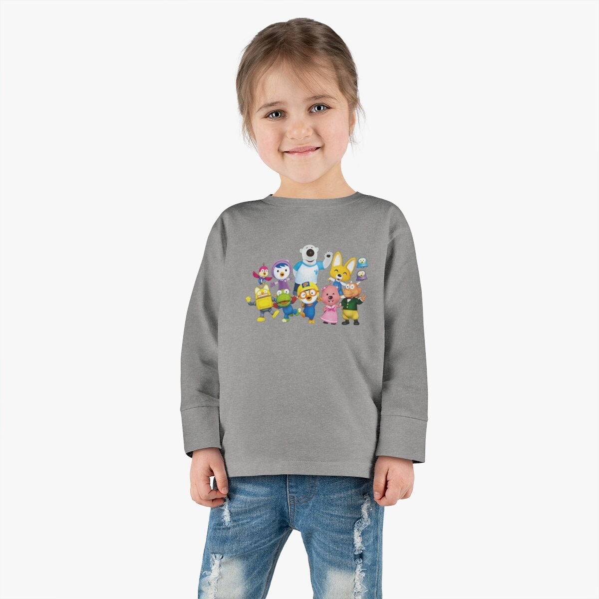 Pororo Long Sleeve Shirt, 2T-6T, Unisex, 100% Cotton - Etsy