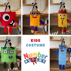 Numberblocks Costume Halloween Costume Birthday Costume - Etsy Ireland