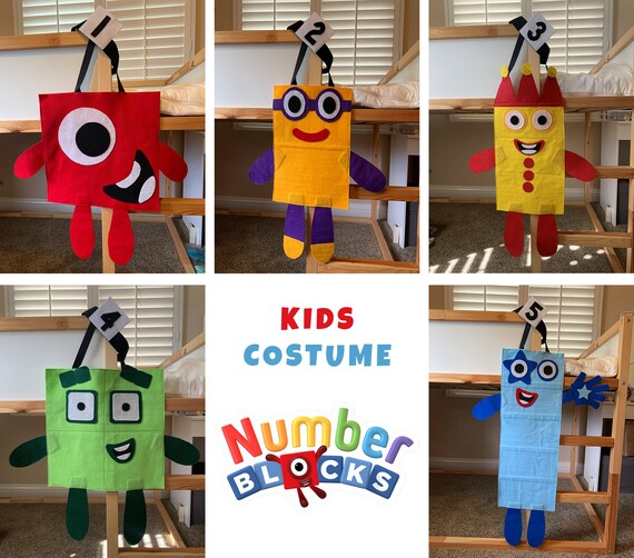Numberblocks Costume Halloween Costume Birthday Costume - Etsy Ireland