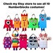 Numberblock Three Costume, Halloween Costume, Birthday Costume ...