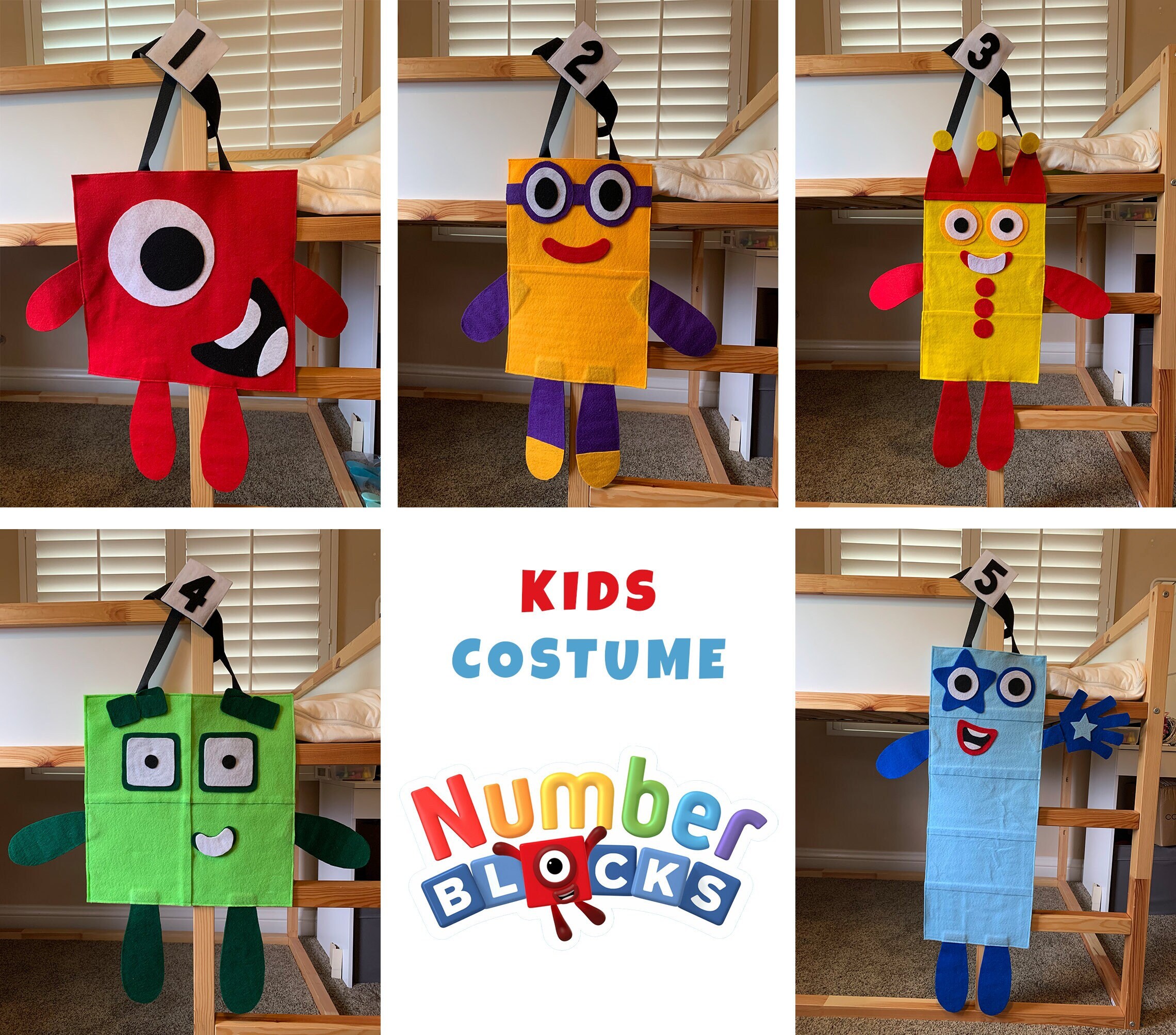 Numberblocks Costume Halloween Costume Birthday Costume - Etsy Australia