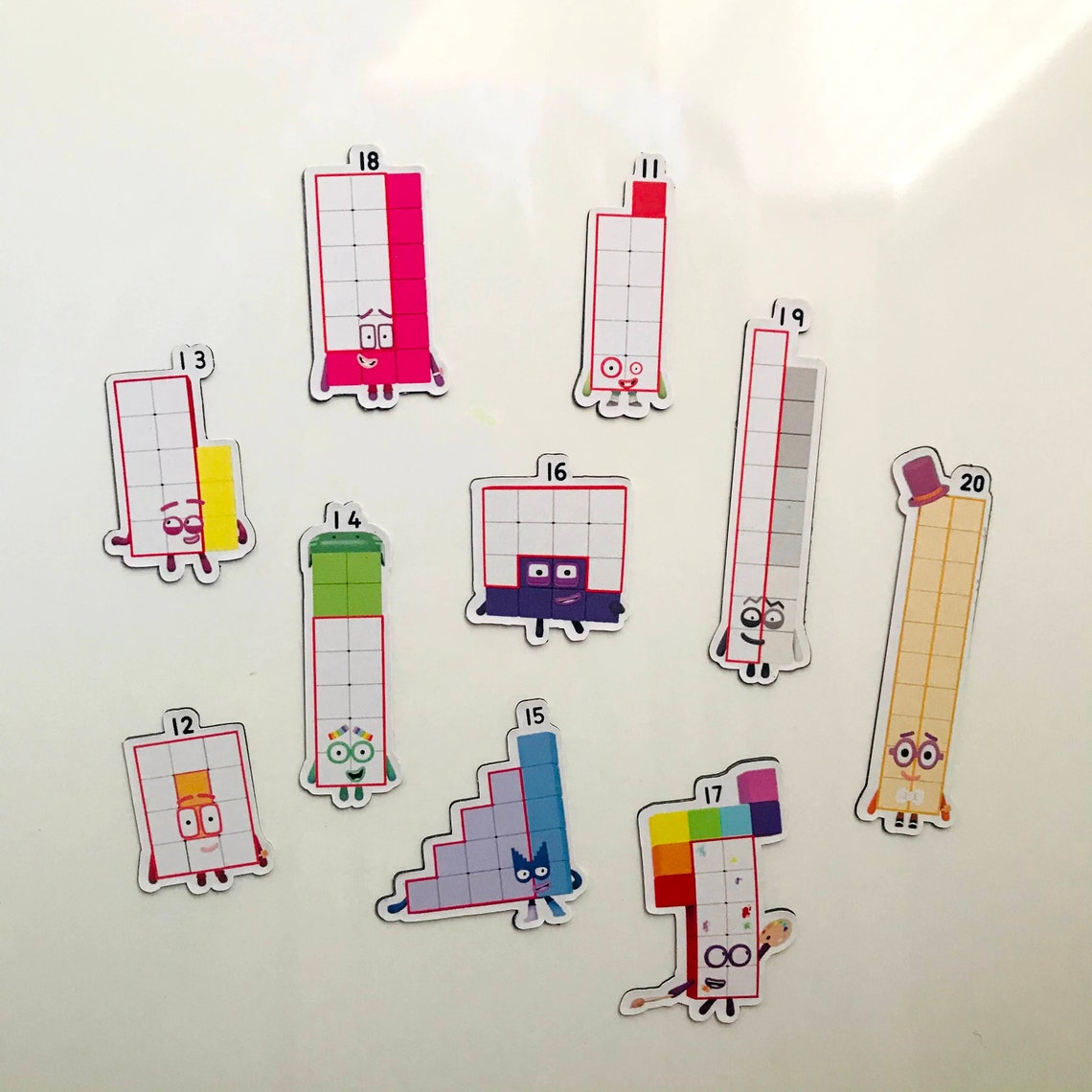 Magnetic Numberblocks Sets 1-10 11-20 30-100 Waterproof | Etsy