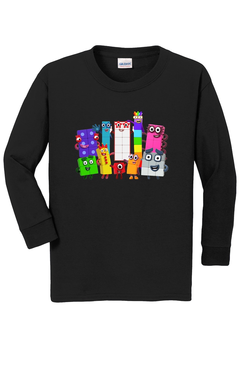 Numberblocks Long Sleeve T-shirt Youth XS-XL - Etsy