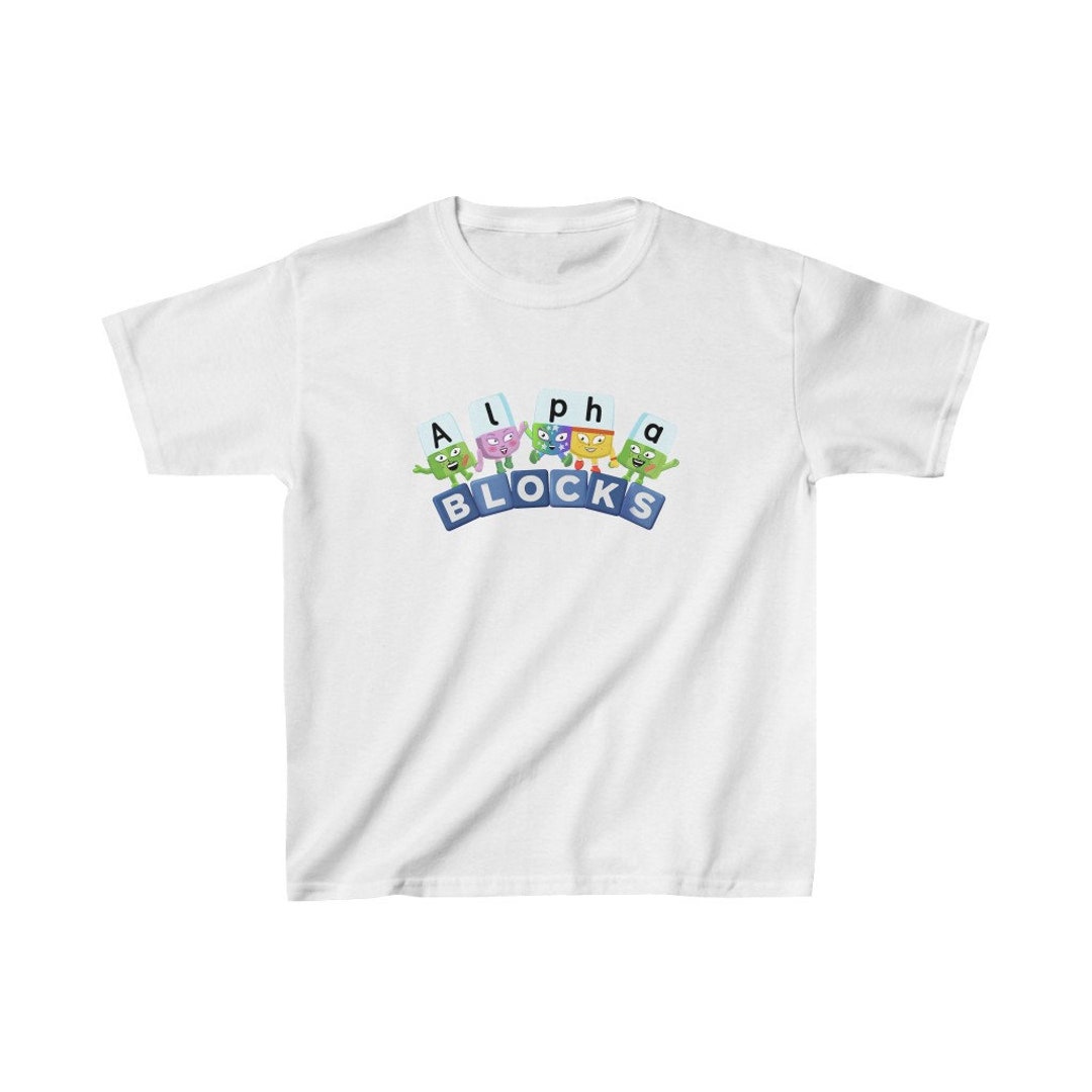 Alphablocks T-shirt, Youth XS-XL, Unisex, 100% Cotton - Etsy