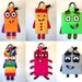 Numberblocks Costume, Halloween Costume, Birthday Costume, Characters 1 ...