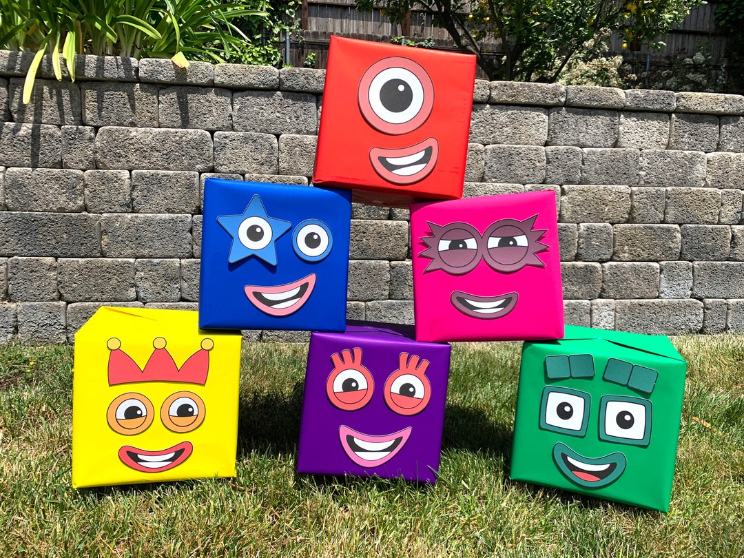 Die Cut Numberblocks Characters 1-10 | Numberblocks Birthday Party ...
