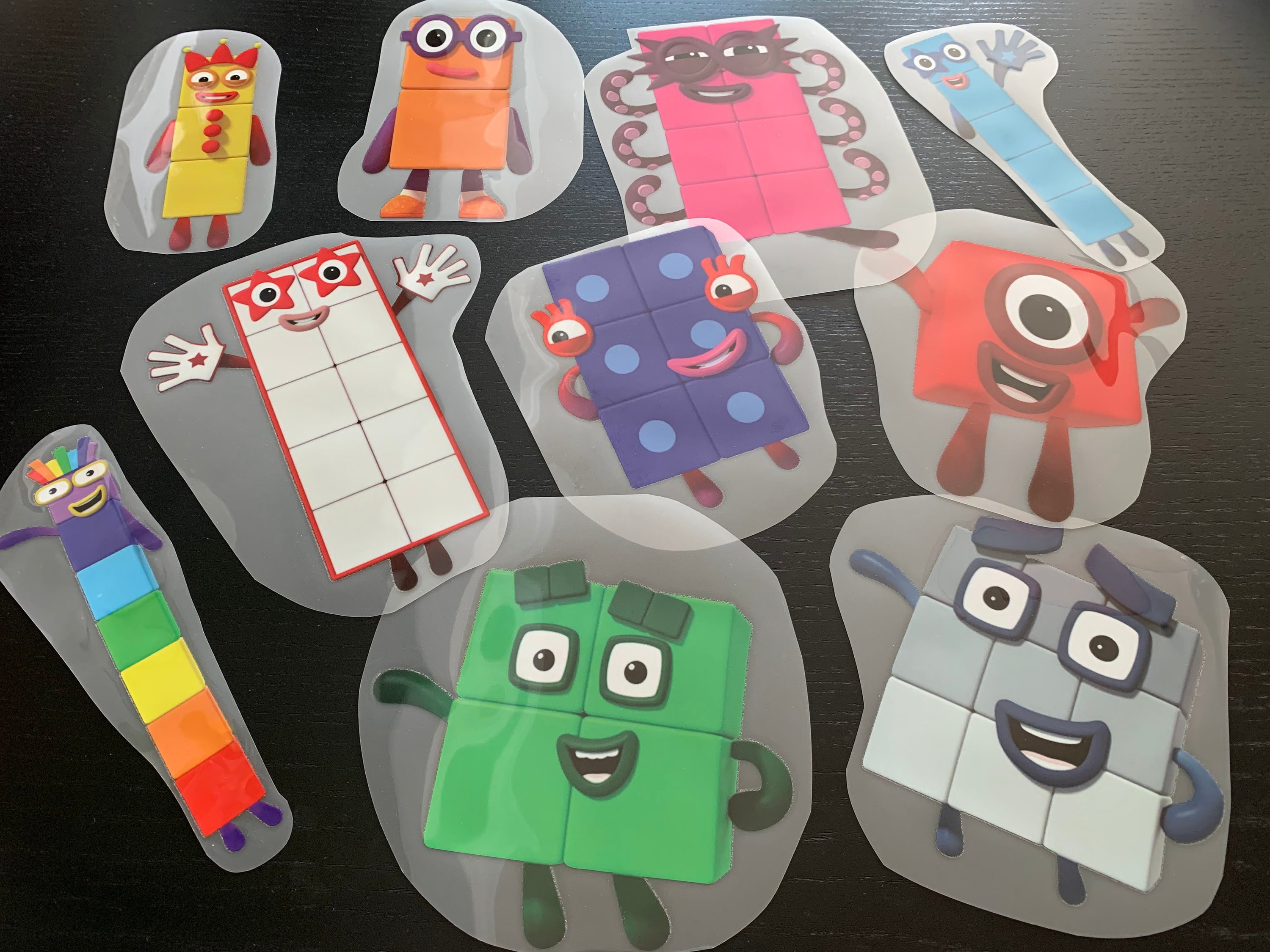 Numberblocks Iron on Transfer Sheet Vinyl - Etsy Australia