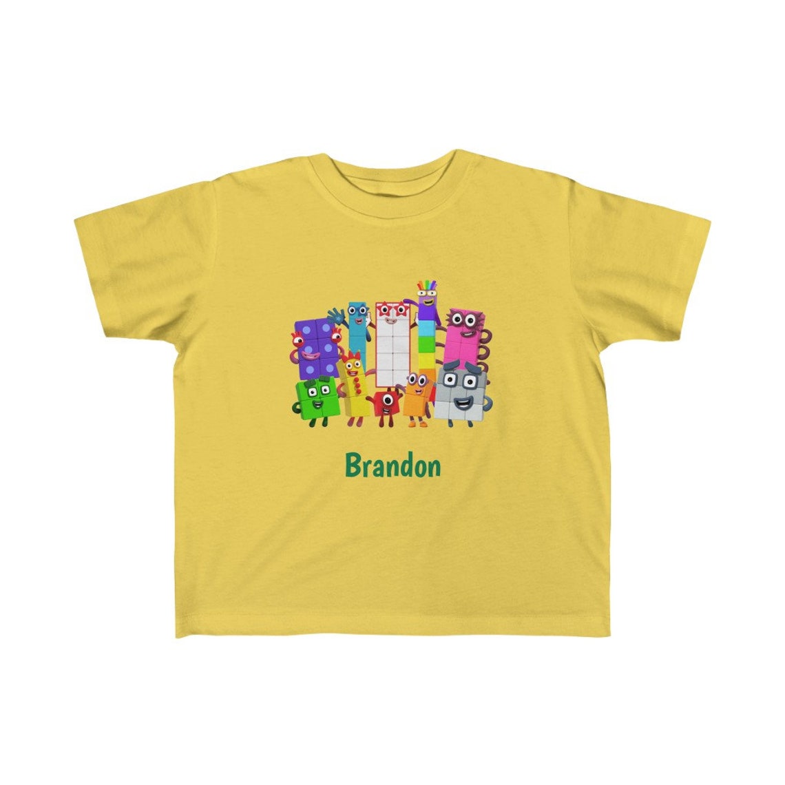 Personalized Numberblocks T-Shirt 2T-6T Custom Numberblocks | Etsy