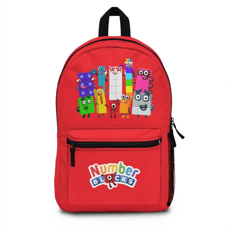 Numberblocks School Backpack (8 Color Options!) - Etsy Australia
