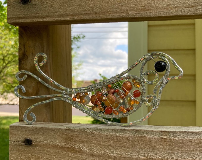 Bird Suncatcher Handmade | Wire Ornament | Window Art | Gift Idea - Etsy