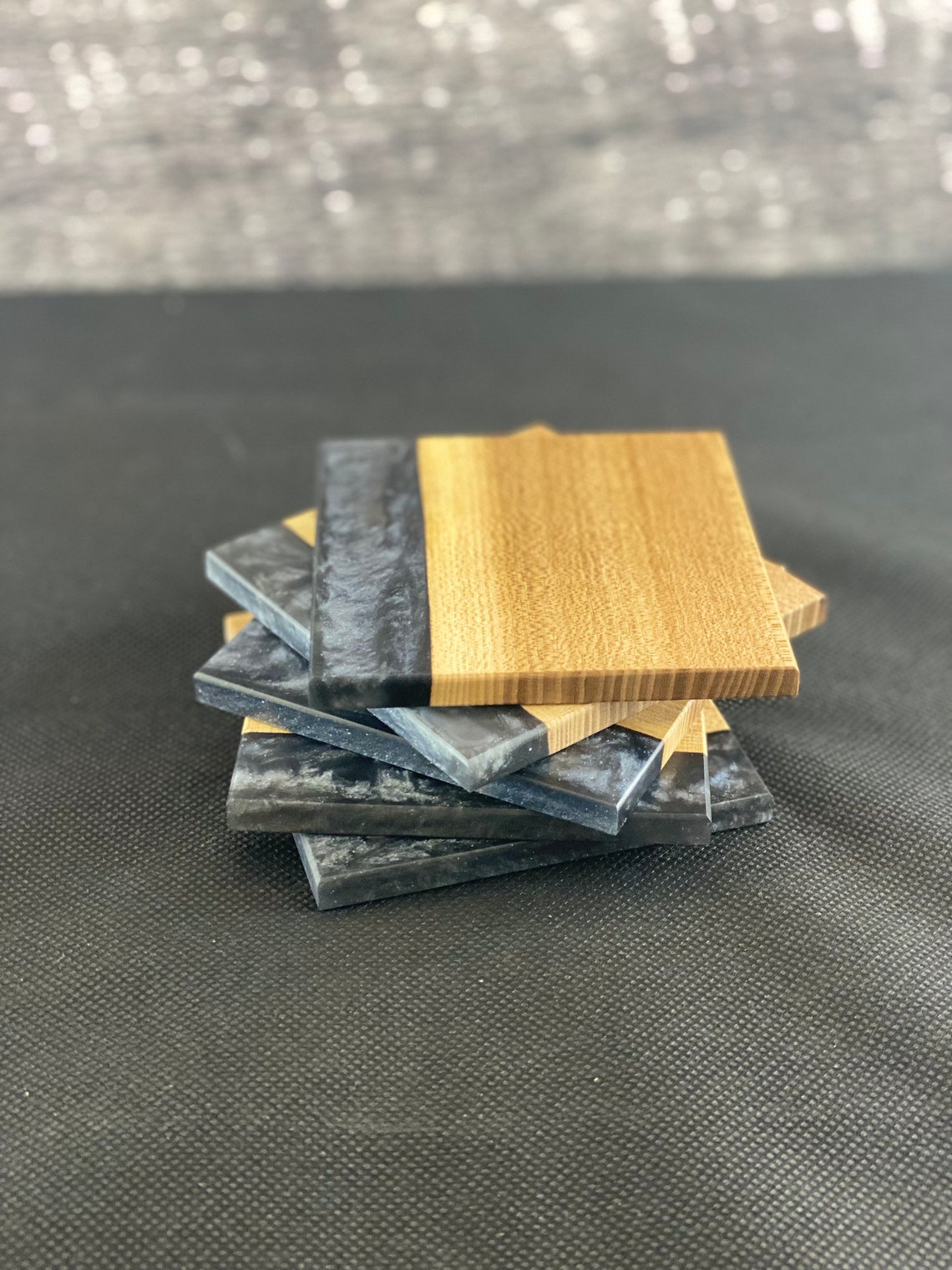 Actual Live Edge Epoxy Coasters. the Real Thing | Etsy