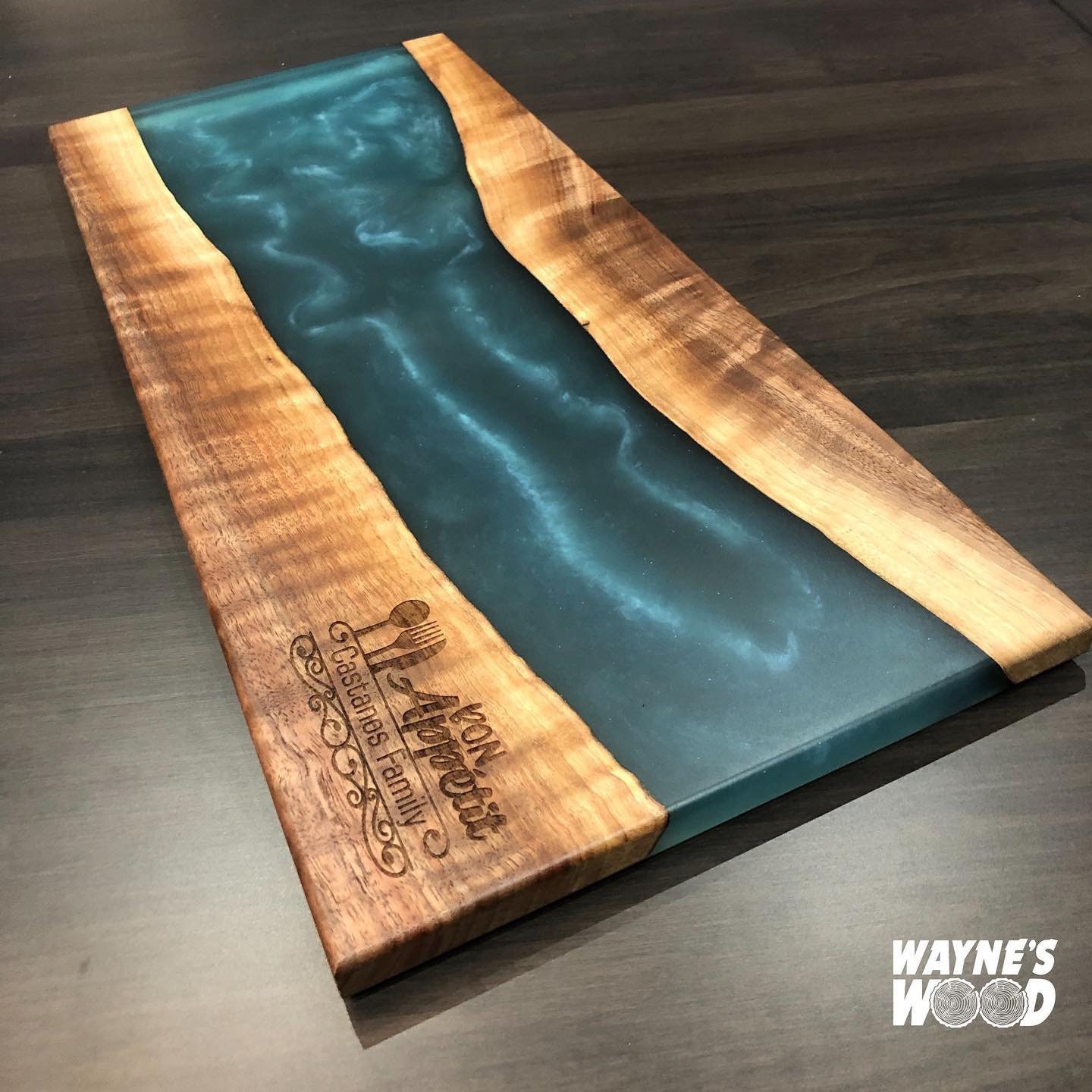 River epoxy charcuterie board | Etsy