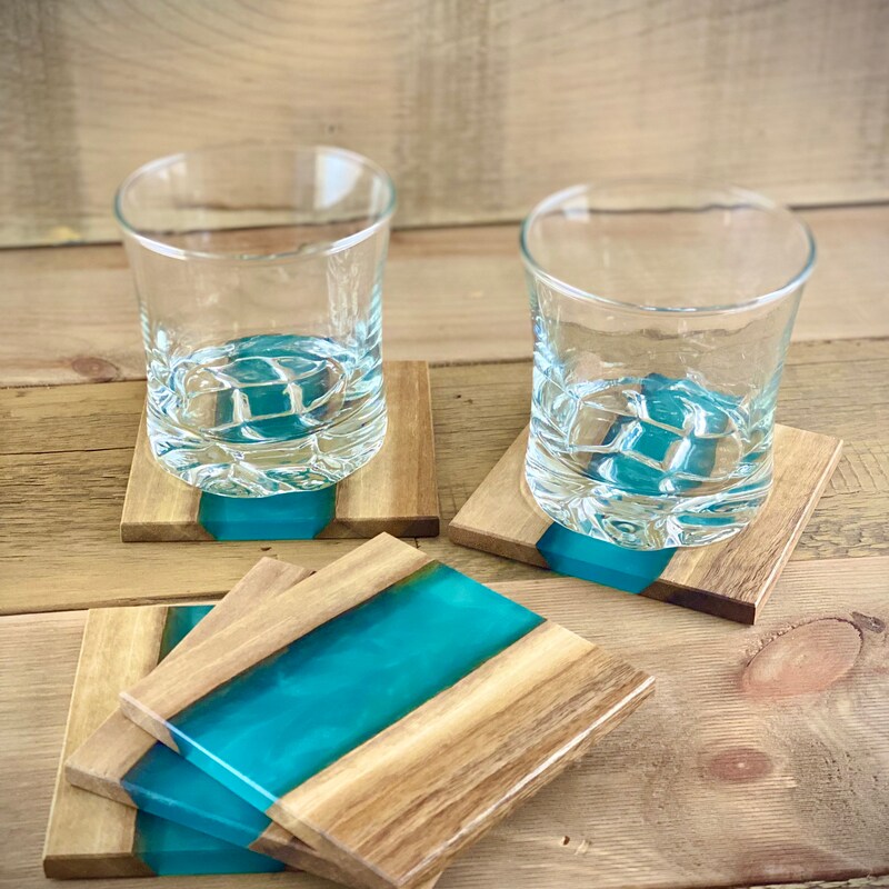 Epoxy Coasters - Etsy