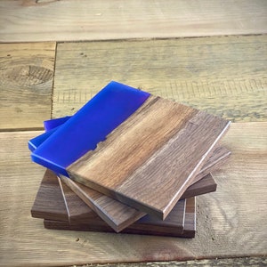 Actual Live Edge Epoxy Coasters. the Real Thing - Etsy