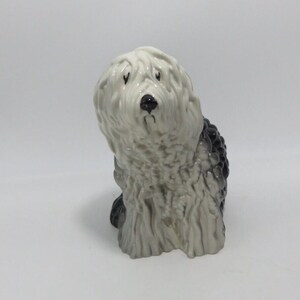 Vintage Beswick Black and White English Sheep Dog Figurine 453 Made in ...