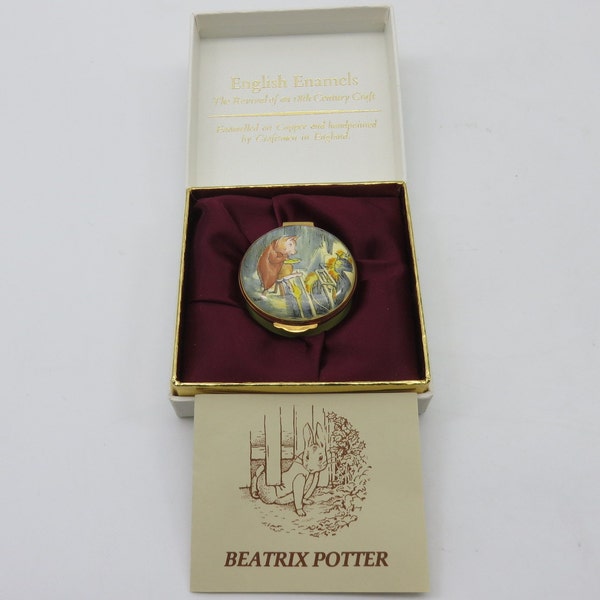 Crummles Beatrix Potter Enamel Box - Etsy