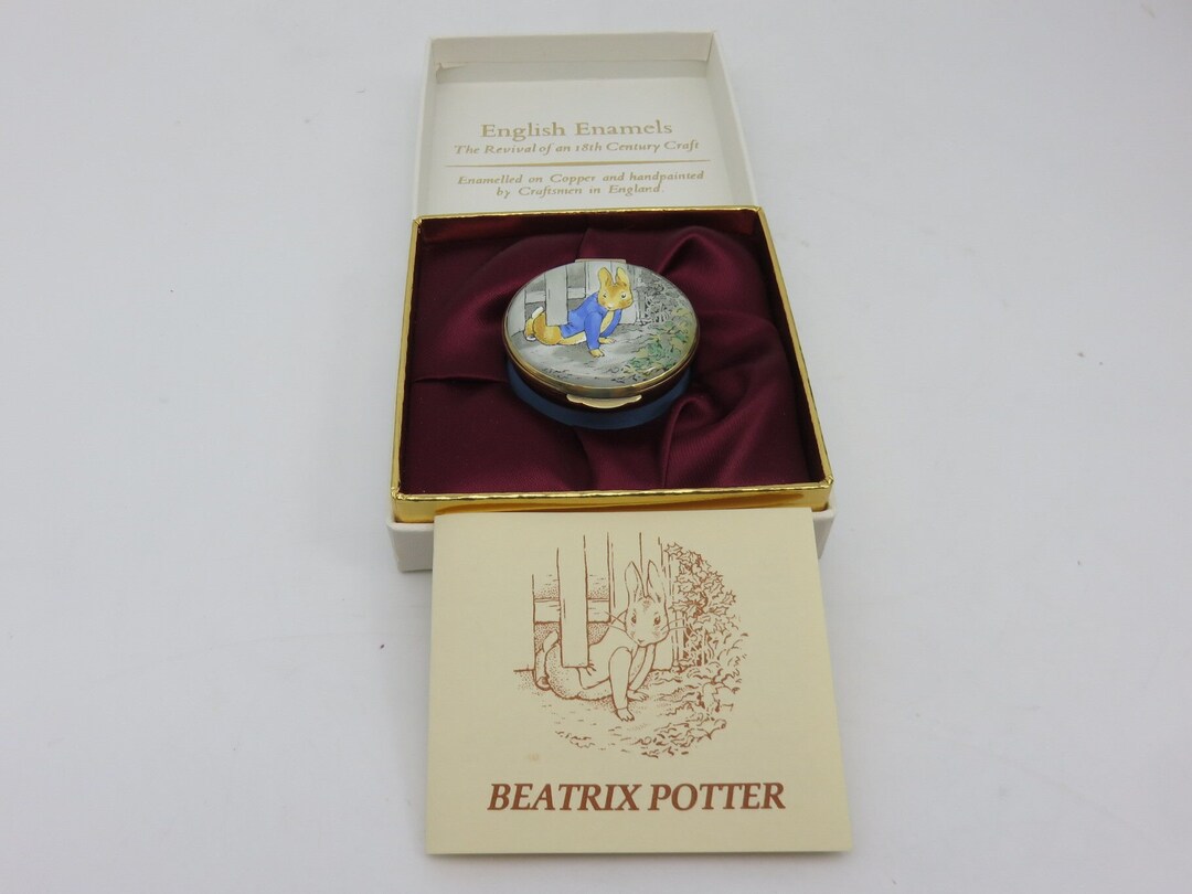 Rare Vintage Crummles Beatrix Potter Peter Rabbit Enamel Trinket Box - Etsy