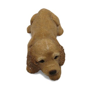 SANDICAST Cocker Spaniel Buff Pup Figurine Handcast and Painted ...