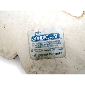 SANDICAST Cocker Spaniel Buff Pup Figurine Handcast and Painted ...