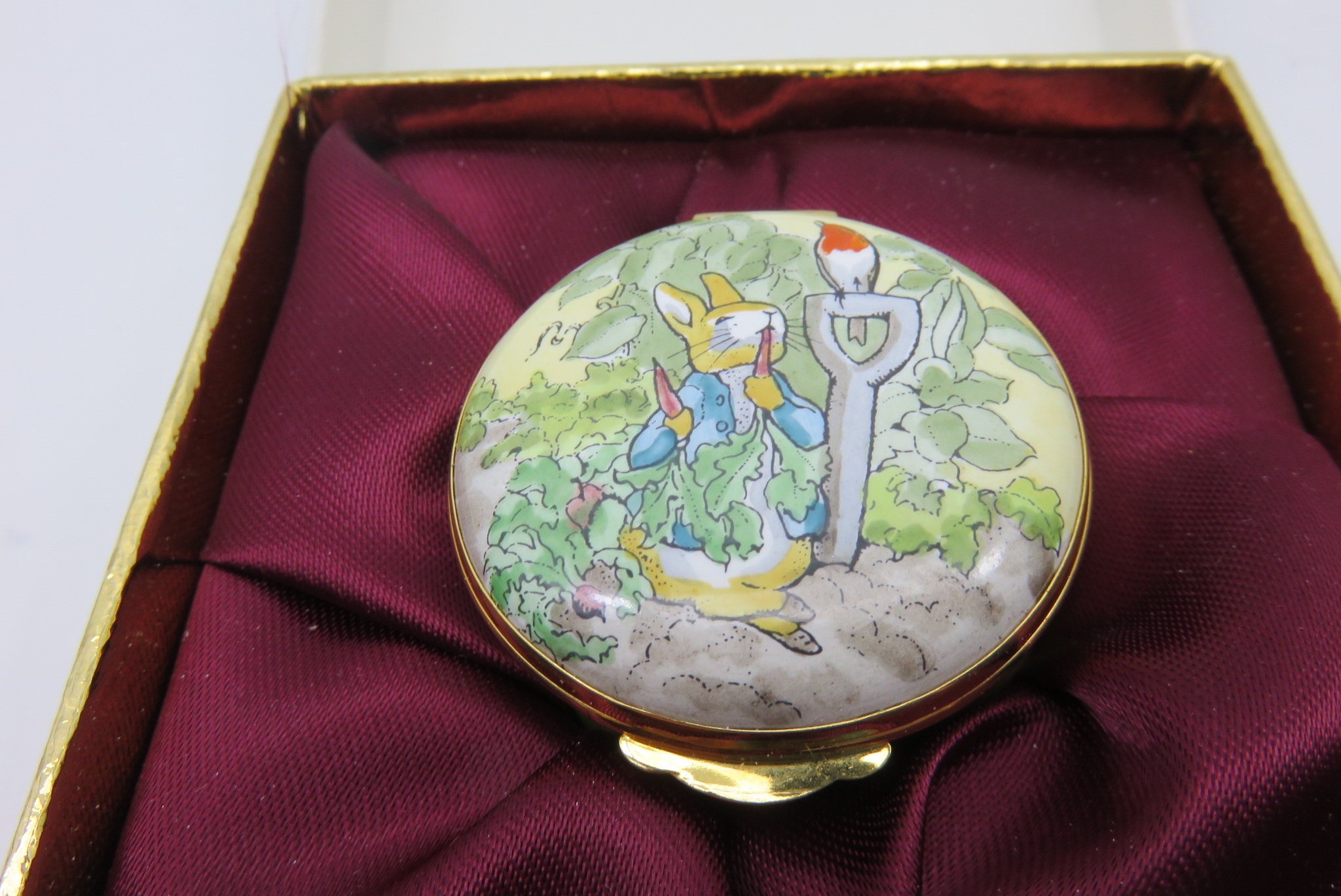 Rare Vintage Crummles Beatrix Potter Peter Rabbit Enamel Trinket Box - Etsy