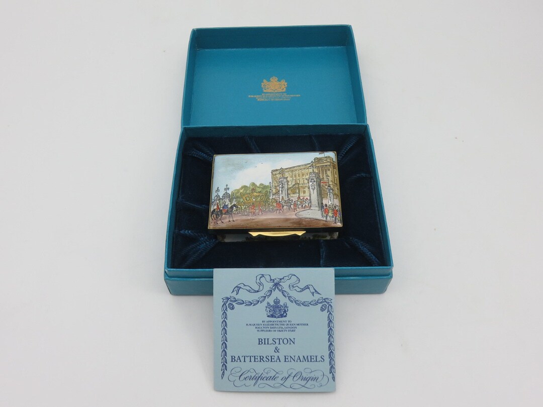 Bilston and Battersea Enamel Silver Jubilee 1977 Limited Edition 565/ ...