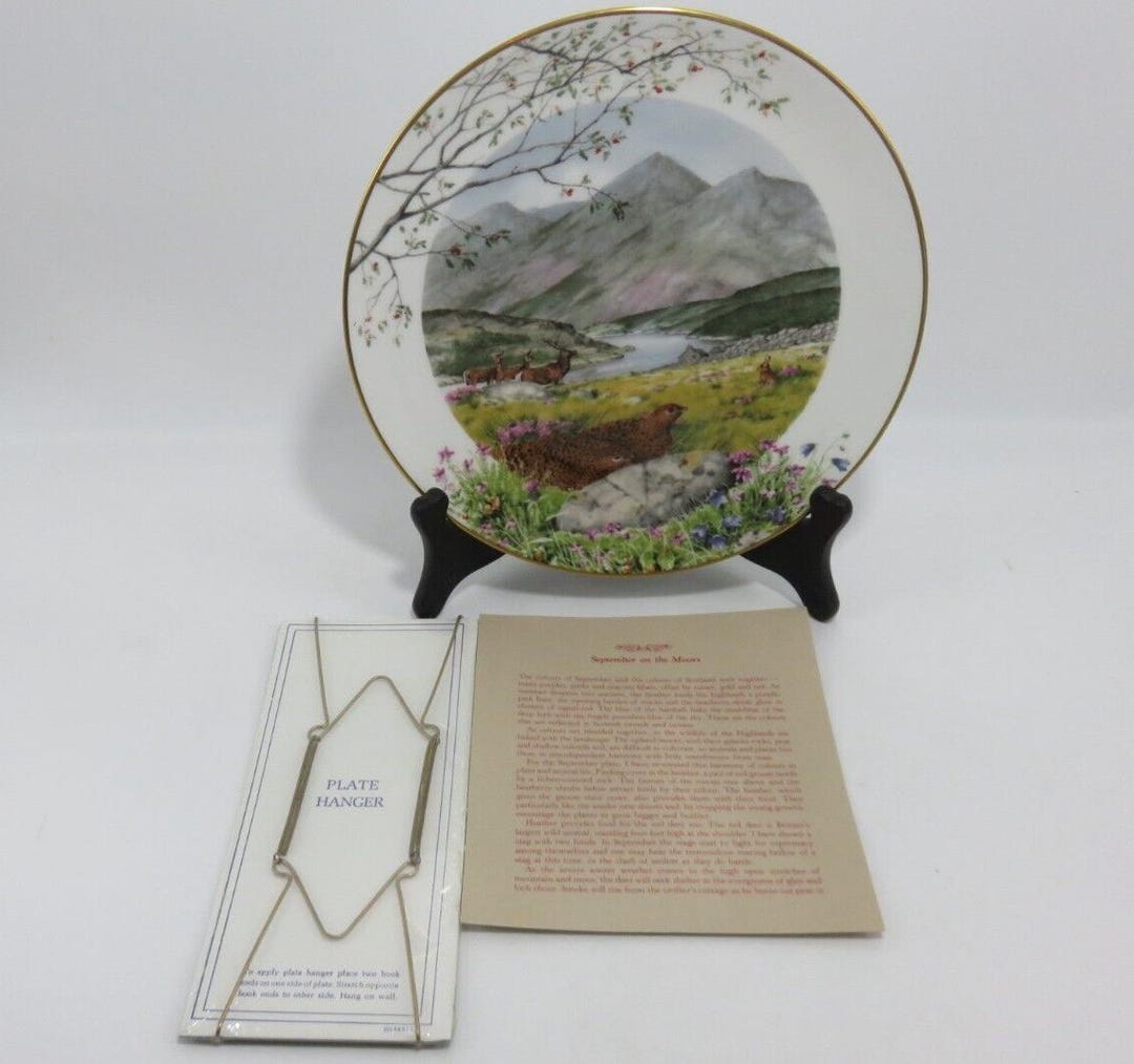 Royal Worcester September on the Moors Limited Edition Plate 1970s ...