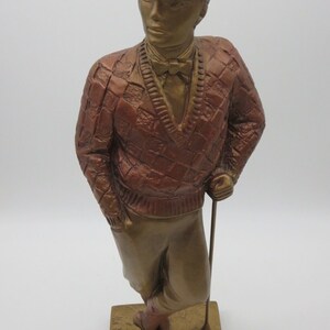 Vintage Austin Golfer Sculpture Statue Bronze Color 1989 - Etsy