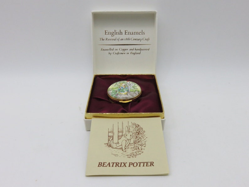 Rare Vintage Crummles Beatrix Potter Peter Rabbit Enamel Trinket Box - Etsy