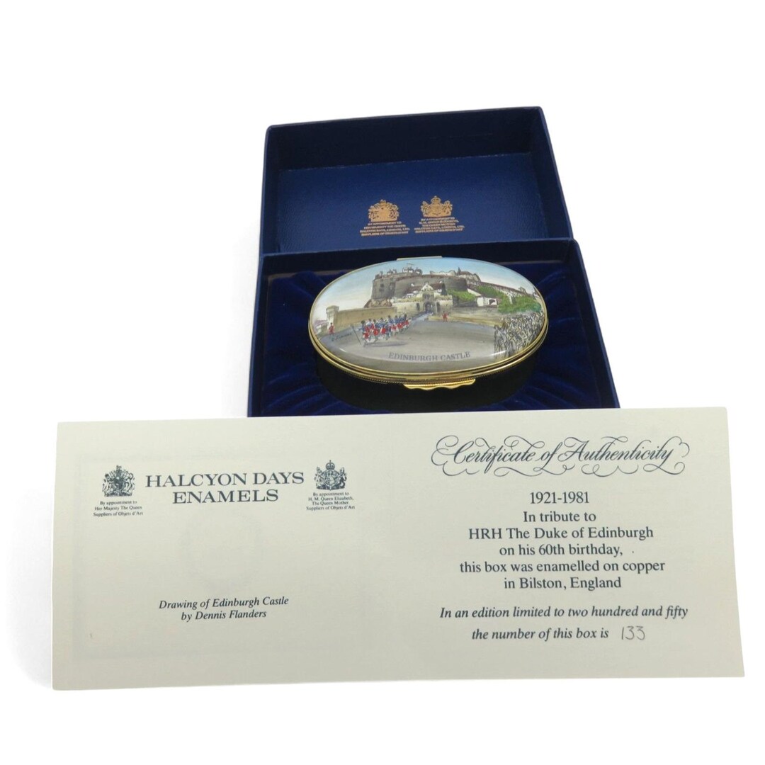 HALCYON DAYS Duke of Edinburgh Castle England Enamel 133/250 Limited ...