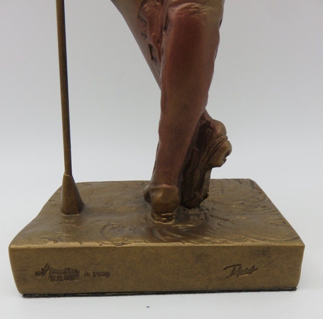 Vintage Austin Golfer Sculpture Statue Bronze Color 1989 - Etsy