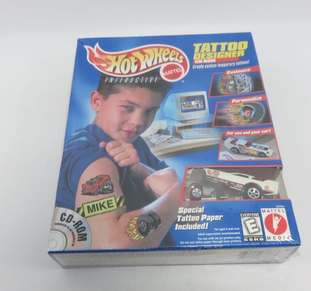 Mattel HOT WHEELS Tattoo Designer 1999 Cd-rom Set New Sealed - Etsy
