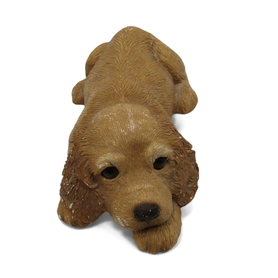 SANDICAST Cocker Spaniel Buff Pup Figurine Handcast and Painted ...