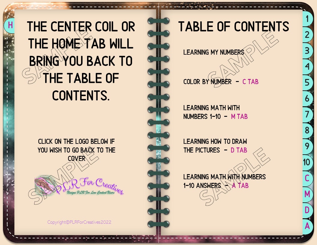 My Learning Numbers Digital Activity Book Learn to Count From - Etsy
