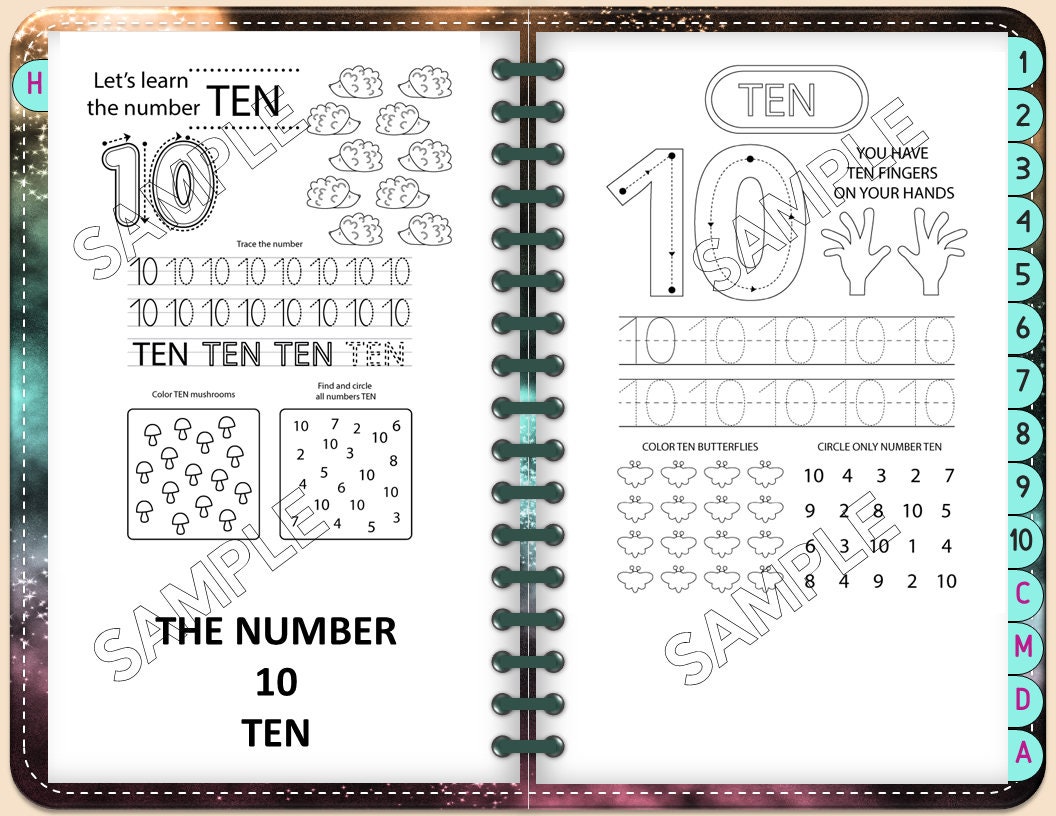 My Learning Numbers Digital Activity Book Learn to Count From - Etsy