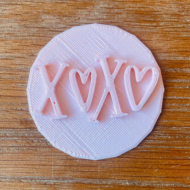 XOXO Valentines Day Fondant Icing Embosser Cutter Stamp for - Etsy