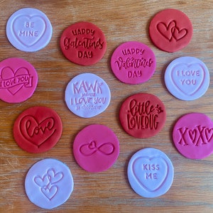 XOXO Valentines Day Fondant Icing Embosser Cutter Stamp for - Etsy