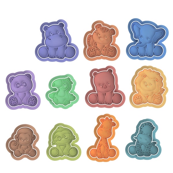 Zoo Animal Cookies - Etsy