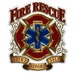 Fire Rescue Gold Shield Premium Reflective Decal - Etsy