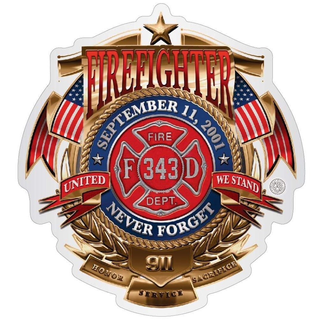 Firefighter Badge of Honor Premium Reflective Decal - Etsy