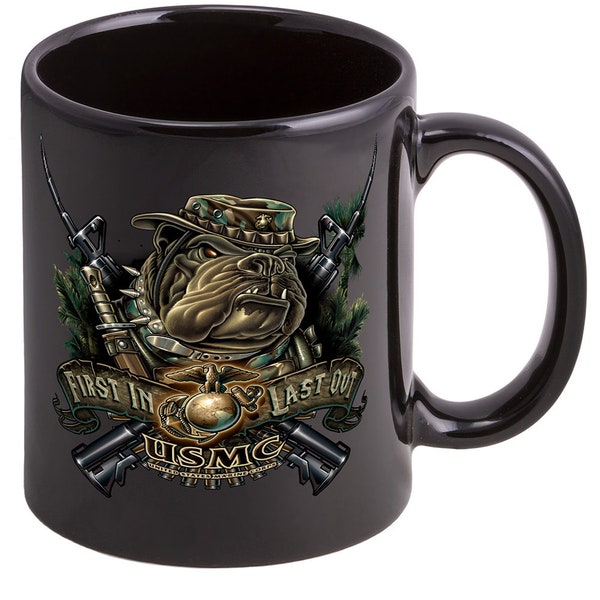 Stoneware Marine Corps Coffee Mug - Etsy