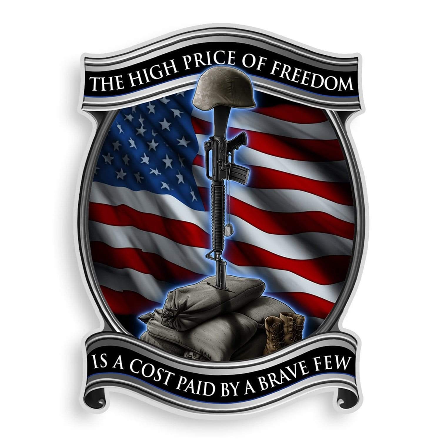 Soldiers Cross Reflective Decal - Etsy
