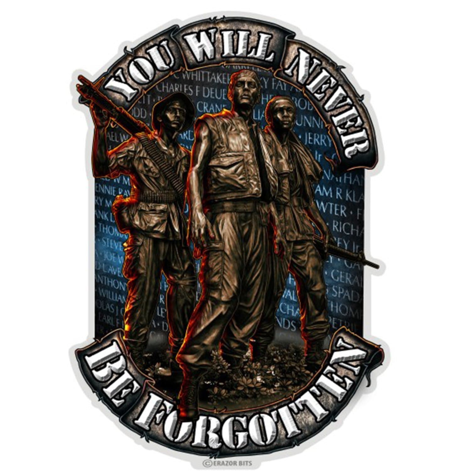 Vietnam Soldier Never Forget Reflective Decal - Etsy
