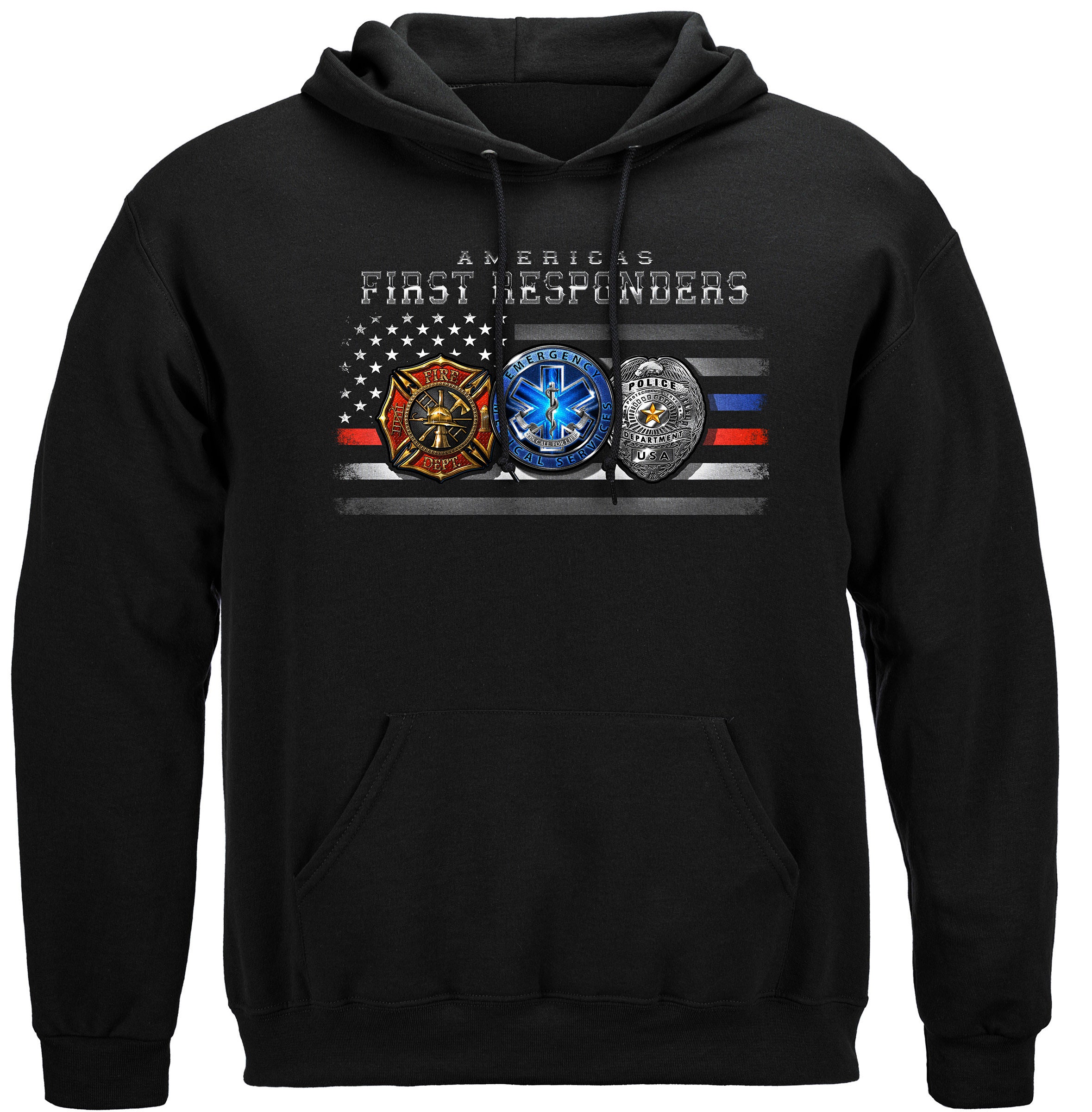 First Responder Flag of Honor T-shirt Sweatshirt Hoodie FF2352 - Etsy
