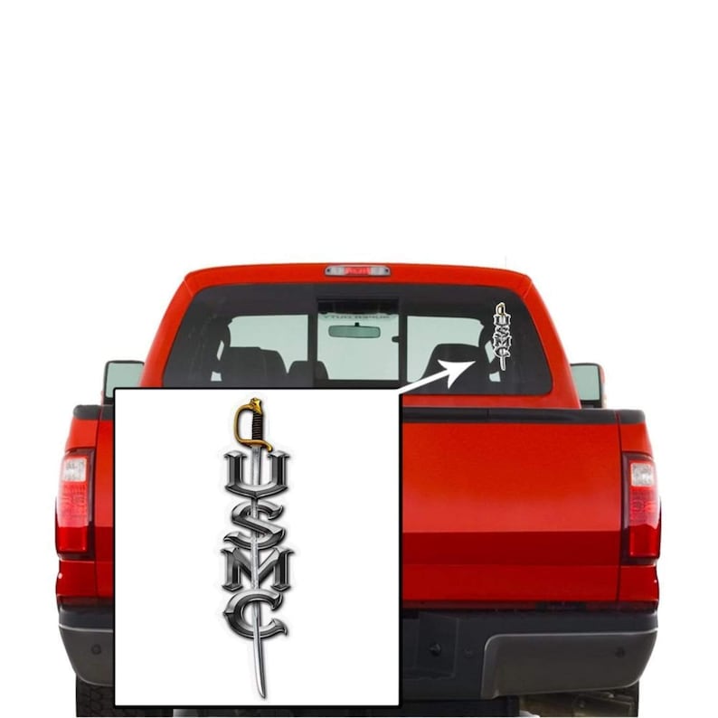 USMC Sword Reflective Decal - Etsy
